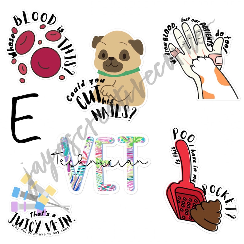 Vet Med Stickers - Etsy