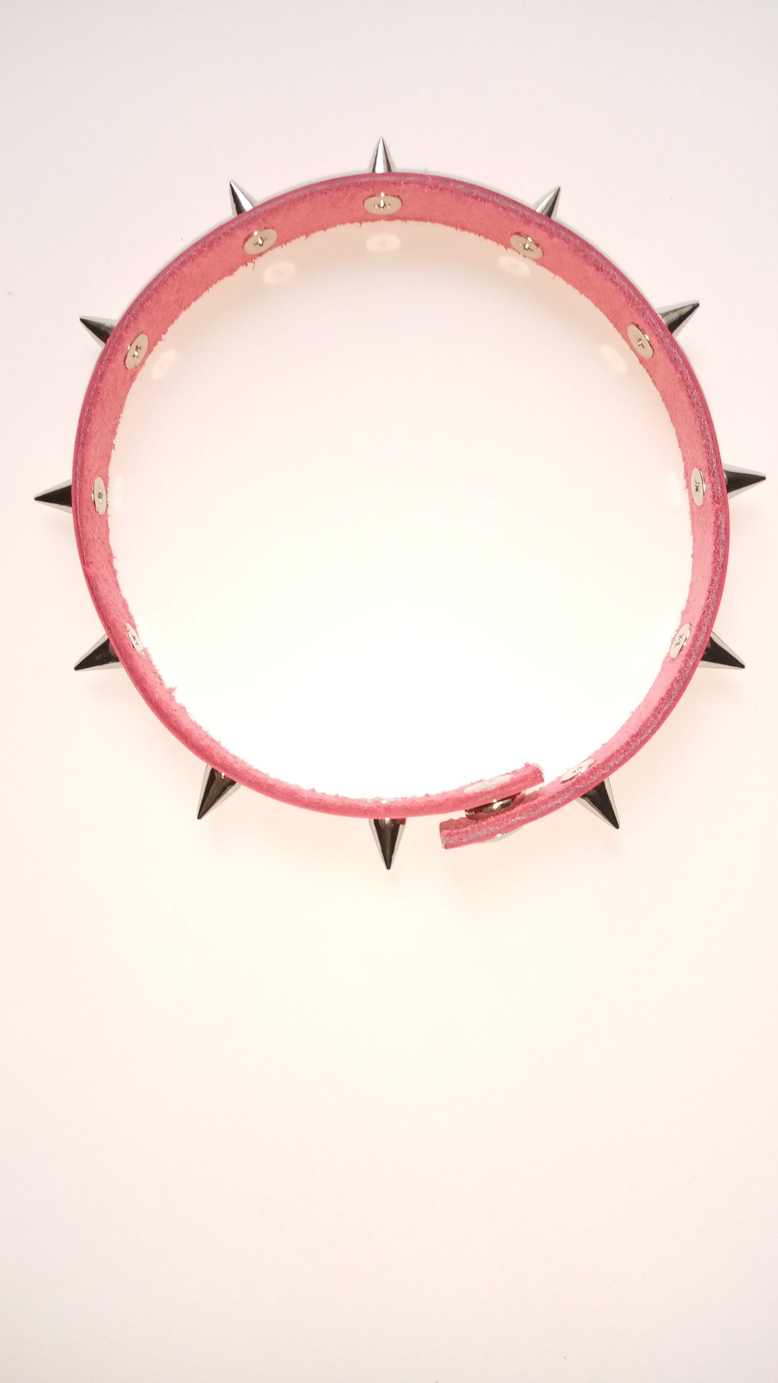 Spiked Choker Pink - Etsy
