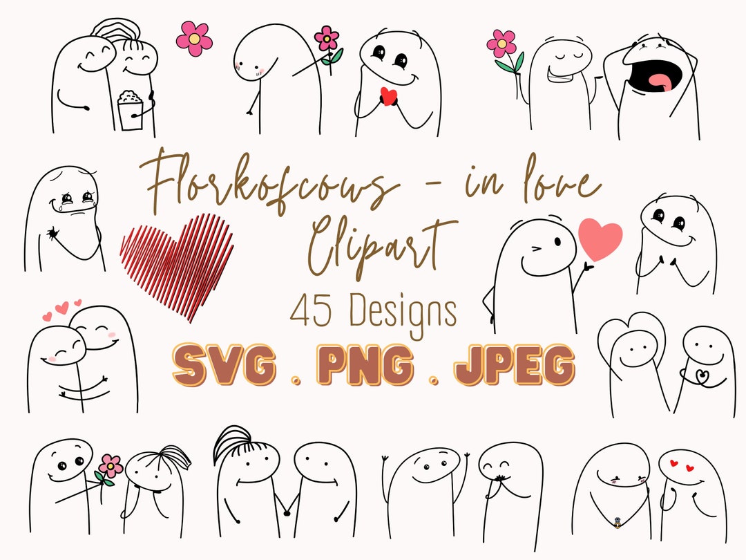 Flork SVG Florkofcows Clipart Flork PNG Lindo Clipart SVG Flork in Love ...