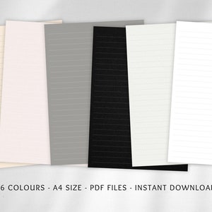 Digital Notebook Paper Template Digital Paper Texture Lined Dot Grid ...