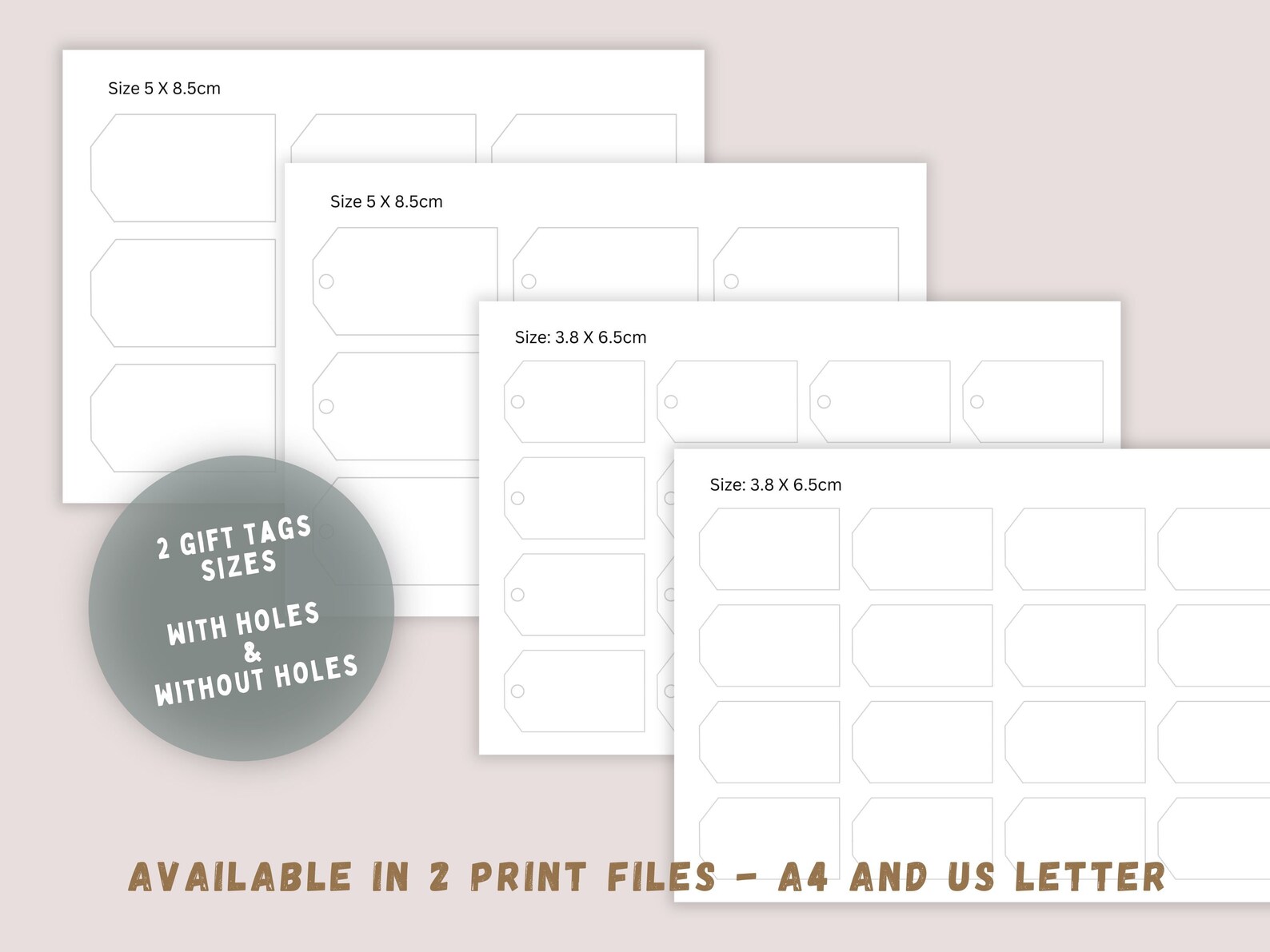Gift Tag Cutout Printable Template, Printable Blank Gift Tag Template ...