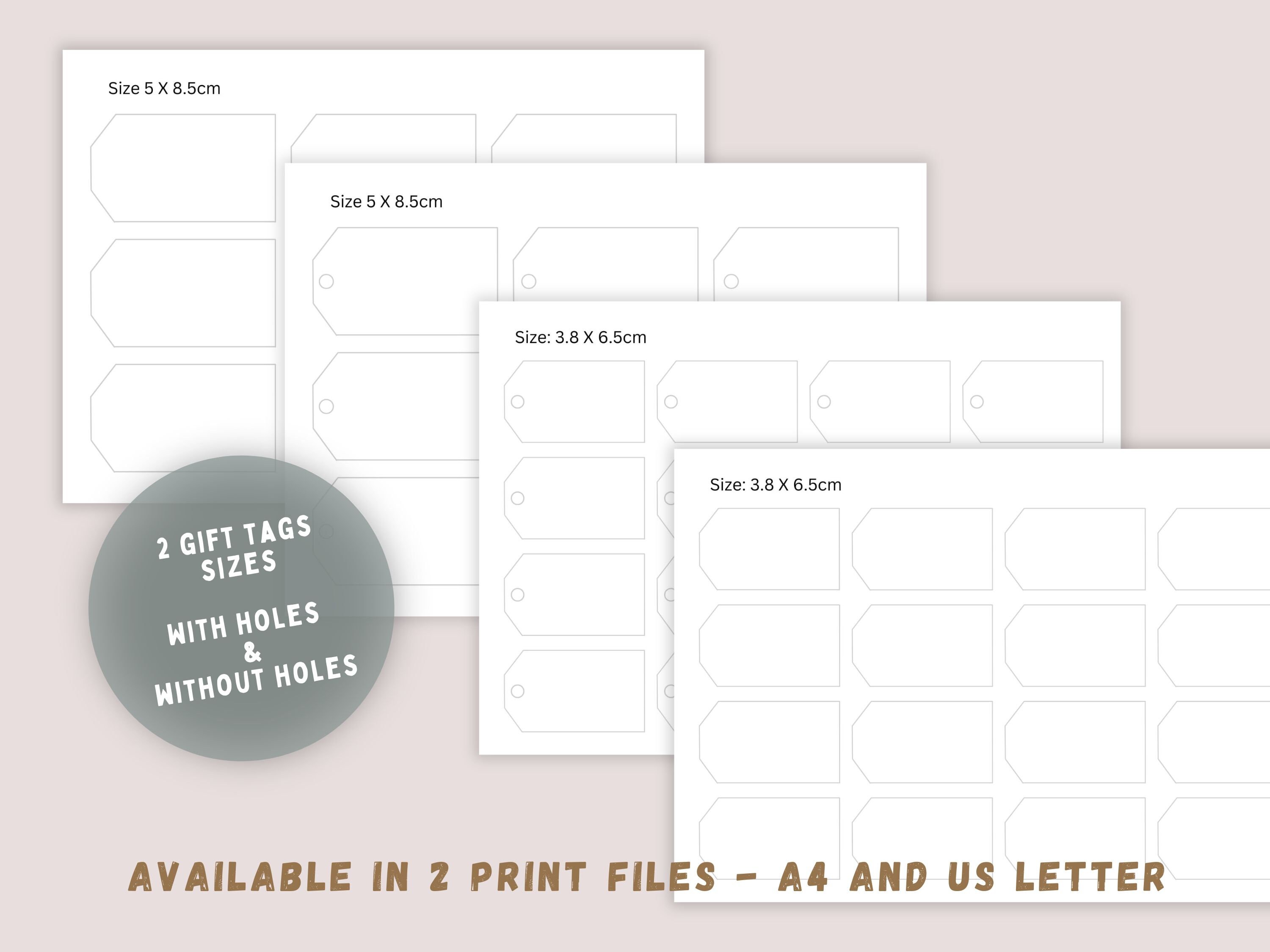 Gift Tag Cutout Printable Template, Printable Blank Gift Tag Template ...