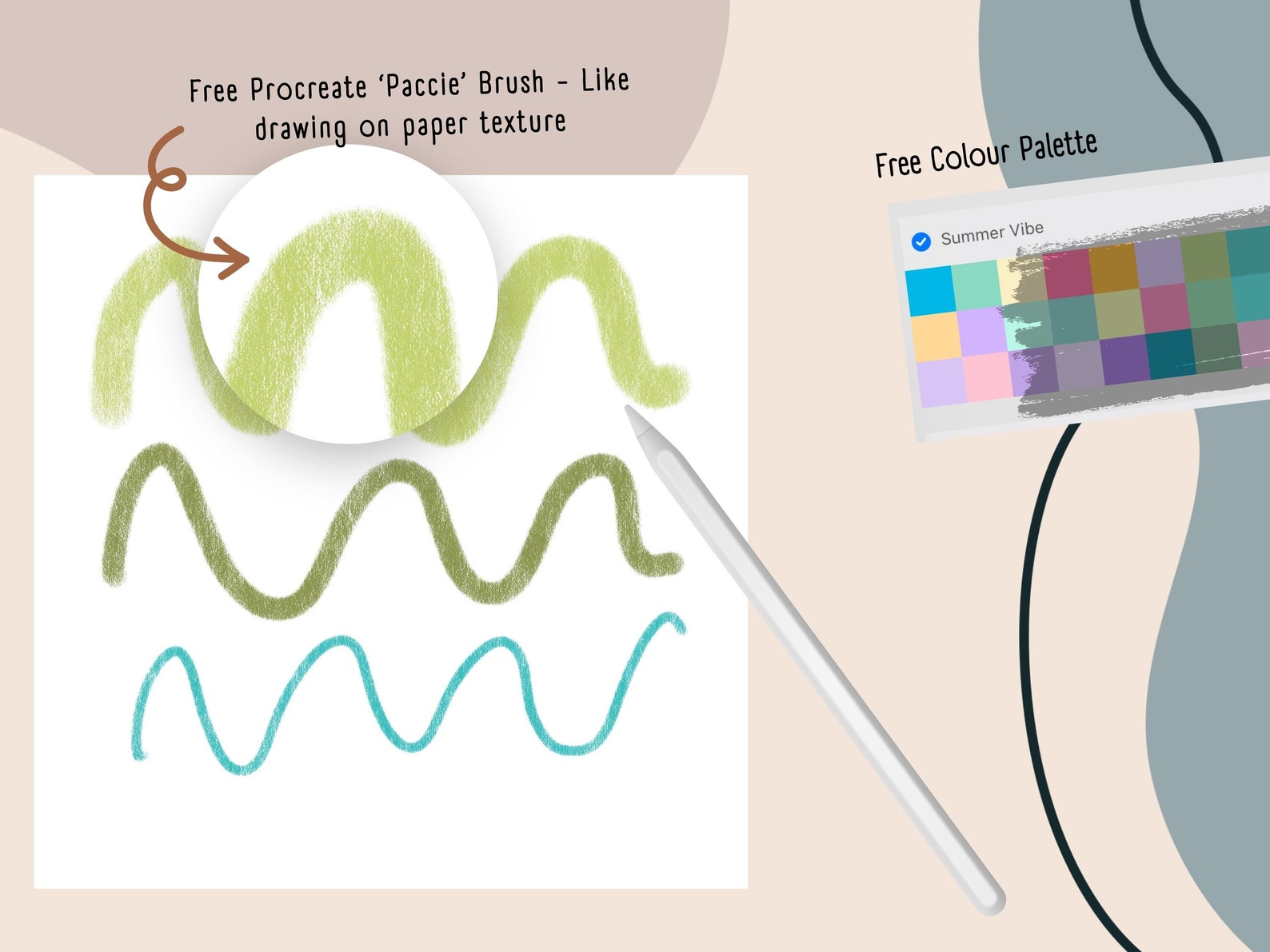 Procreate Doodle Trace Colouring Summer Doodle Trace Procreate With ...