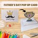 Father's Day Pop up Card DIY Instant Printable Gift for Father No.1 ...