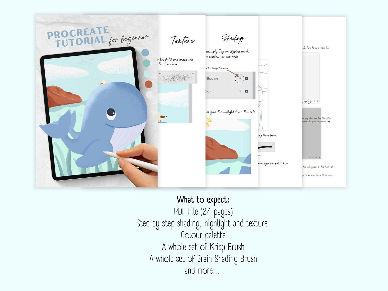 Step by Step Procreate Drawing Guide With Layered Art Files Digital Art ...