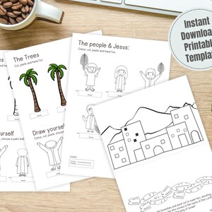 Cute Palm Sunday Bible Craft Holy Week Palm Sunday Craft Scene Sunday ...