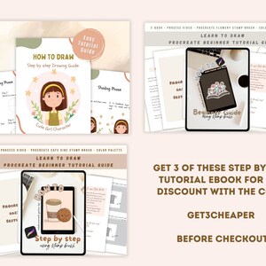 How to Draw Cute Girl Character Guide Book, Procreate Easy How to Draw ...