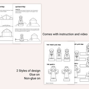 Christmas Nativity Craft Printable 3D Nativity Scene Paper Craft DIY ...