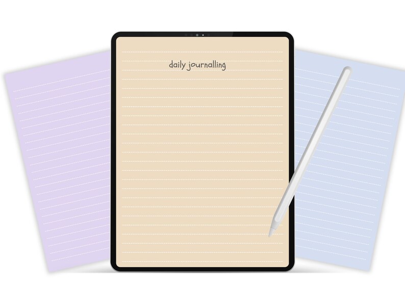 Pastel Digital Lined Paper Goodnotes Notability Lined Paper Template ...
