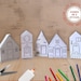 Printable Paper House Craft: DIY Cut & Color Activity (digital Download ...