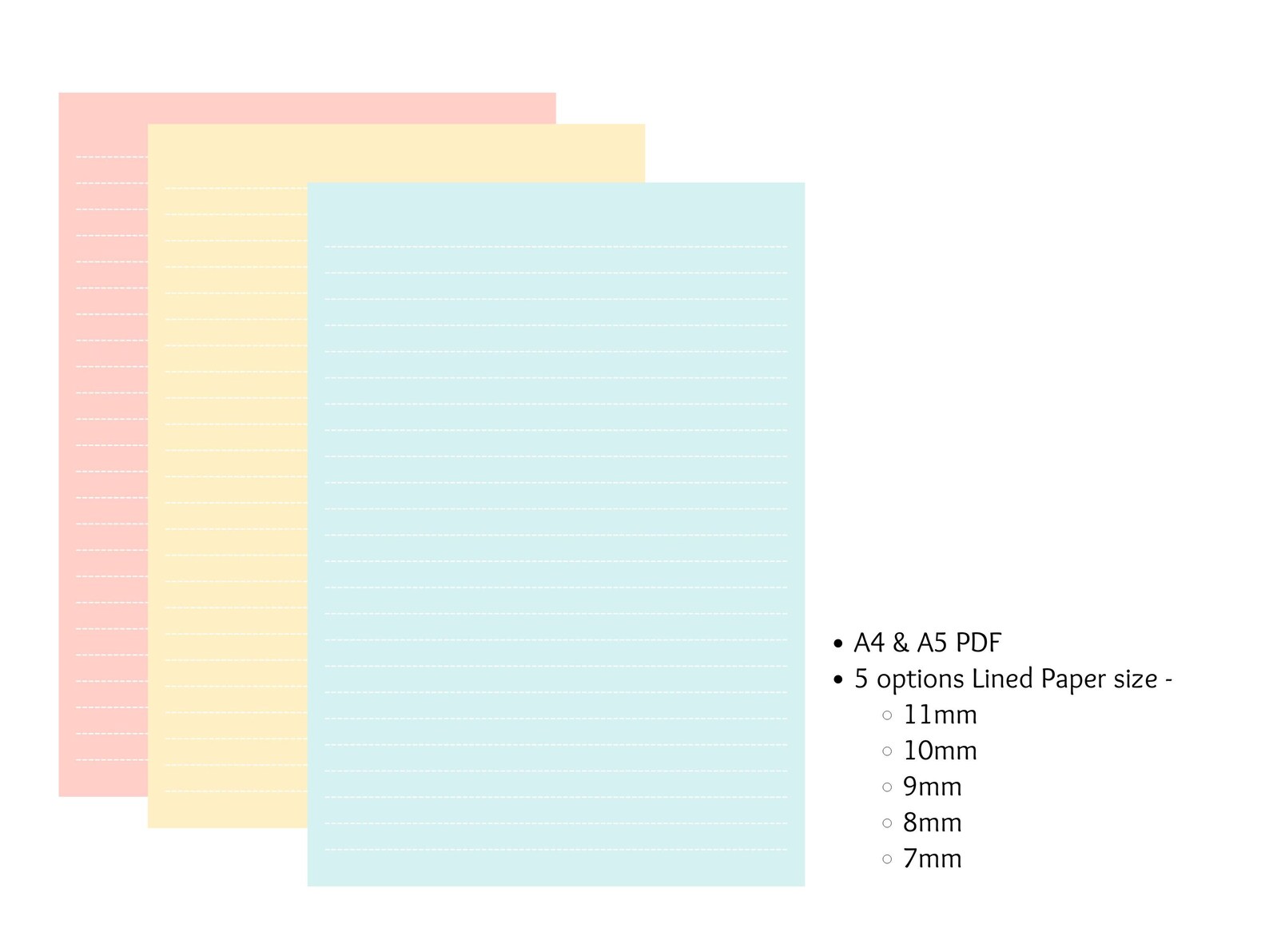 Pastel Digital Lined Paper Goodnotes Notability Lined Paper Template ...