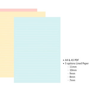 Pastel Digital Lined Paper Goodnotes Notability Lined Paper Template ...