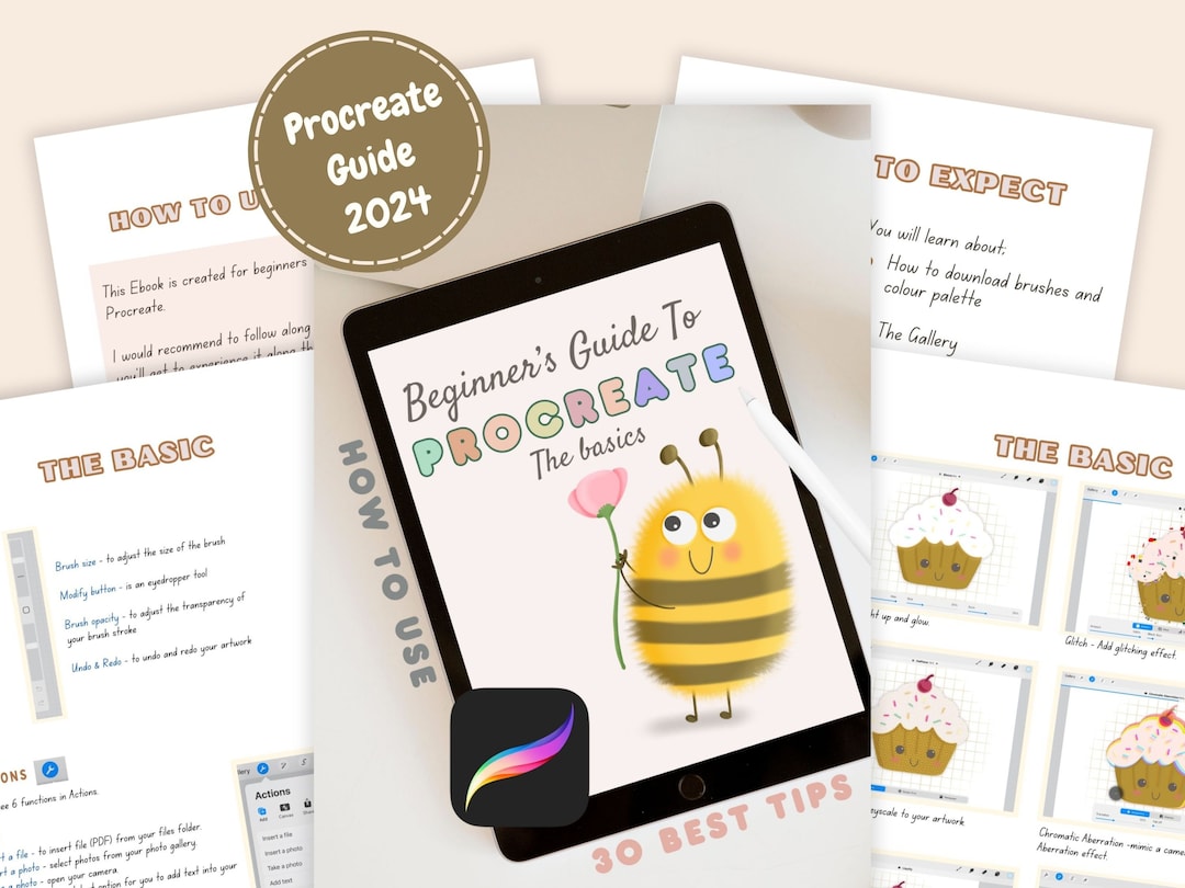 Beginner Guide to Procreate Ebook, Step by Step Procreate Basic Guide ...