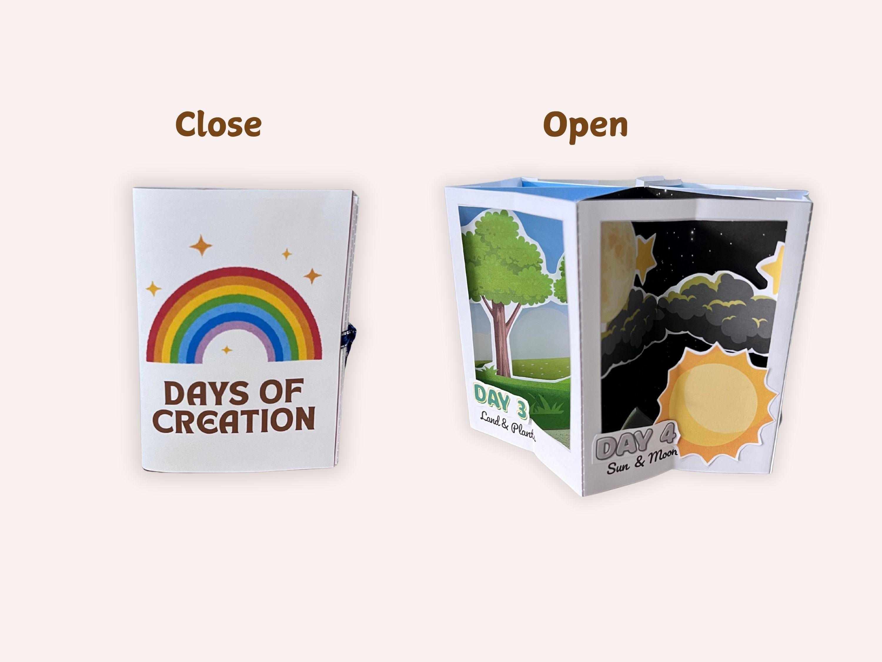 3D Pop-up Carousel: Days of Creation Paper Craft (digital Download) - Etsy