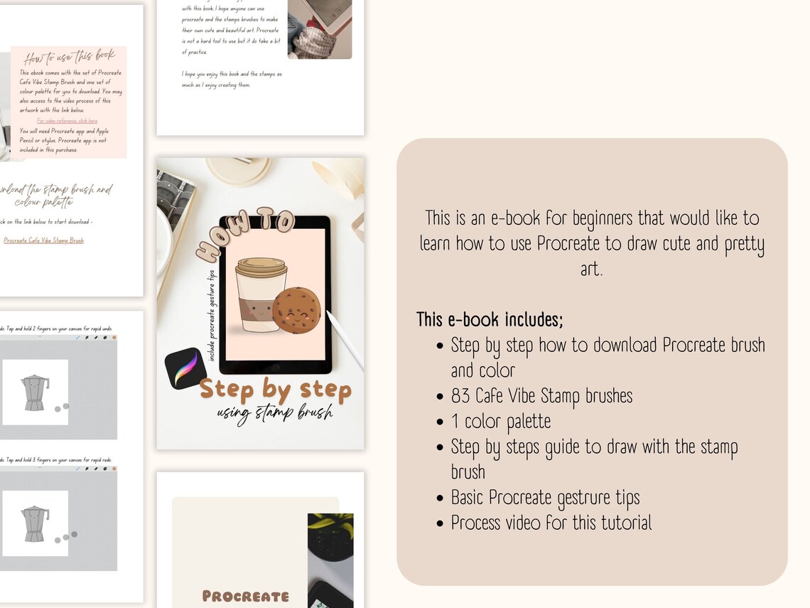 Learn to Draw With Procreate Step by Step Guide E-book Procreate Stamps ...
