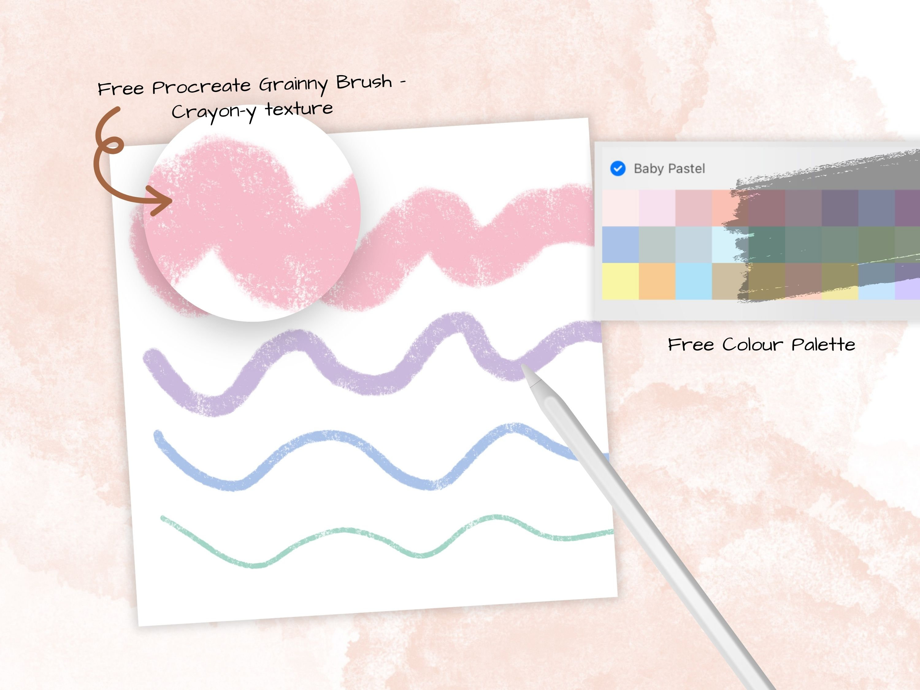 Procreate Doodle Tracing Worksheet With Free Procreate Brush and Colour ...