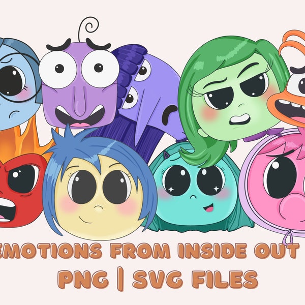 Inside Out 2 Characters Png - Etsy