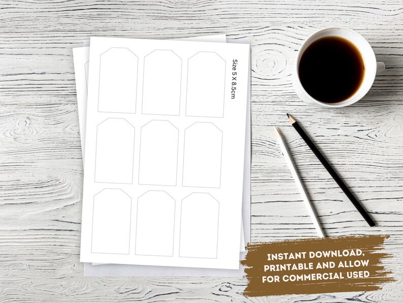 Gift Tag Cutout Printable Template, Printable Blank Gift Tag Template ...