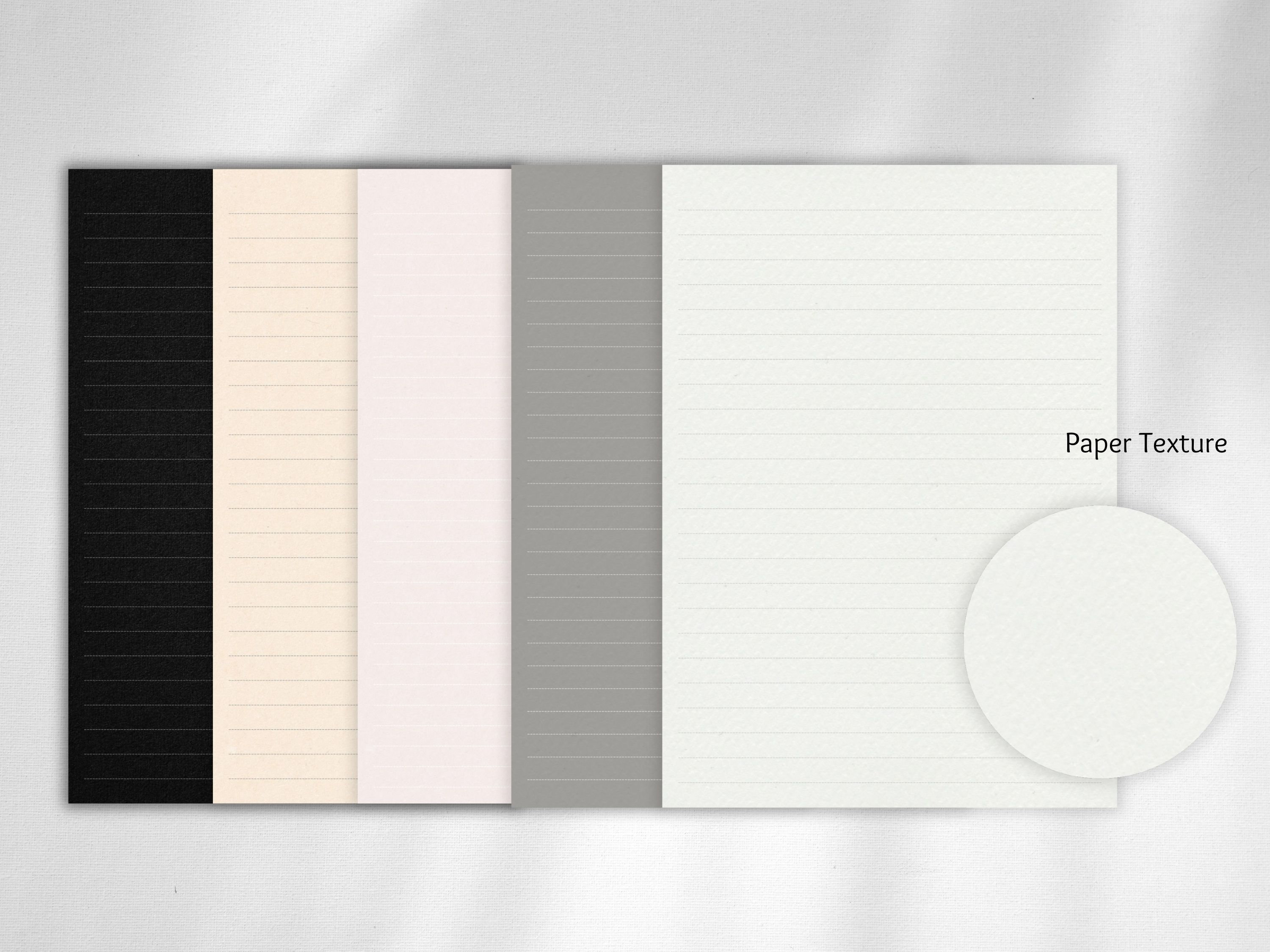 Digital Notebook Paper Template: Lined, Grid, Dot (PDF Files) - Etsy