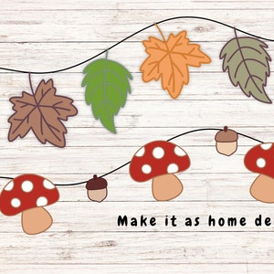 Fall Wreath Craft: Printable DIY Paper Autumn Activity (PDF, SVG) - Etsy