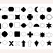 100 Hand-drawn Procreate Shape Stamp Brush Digital Stamp Shape Brush ...