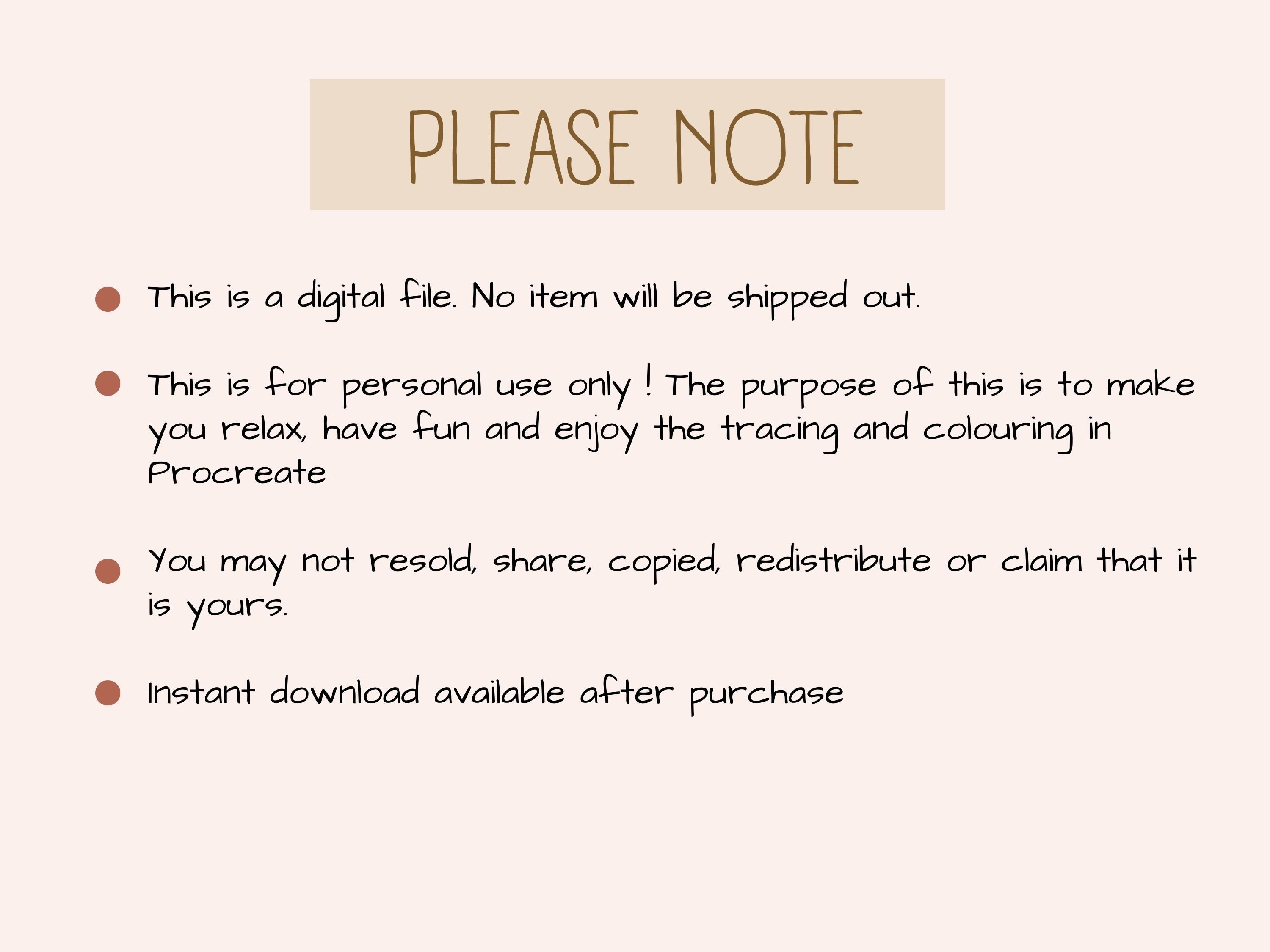 Procreate Doodle Tracing Worksheet With Free Procreate Brush and Colour ...