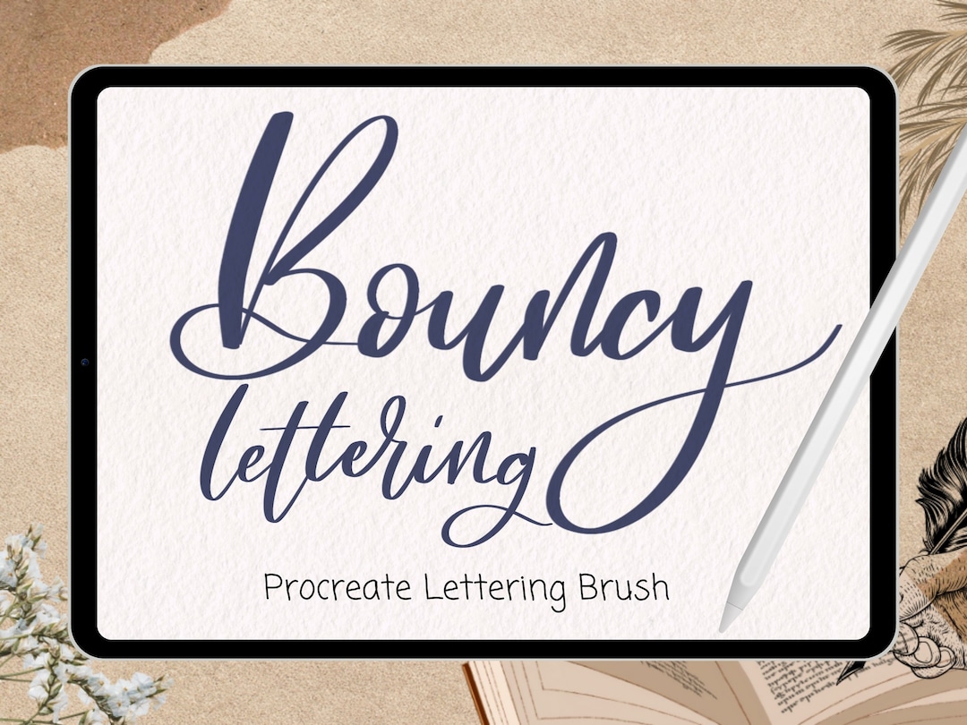 Procreate Lettering Brush Calligraphy Brush Digital iPad Brush for ...