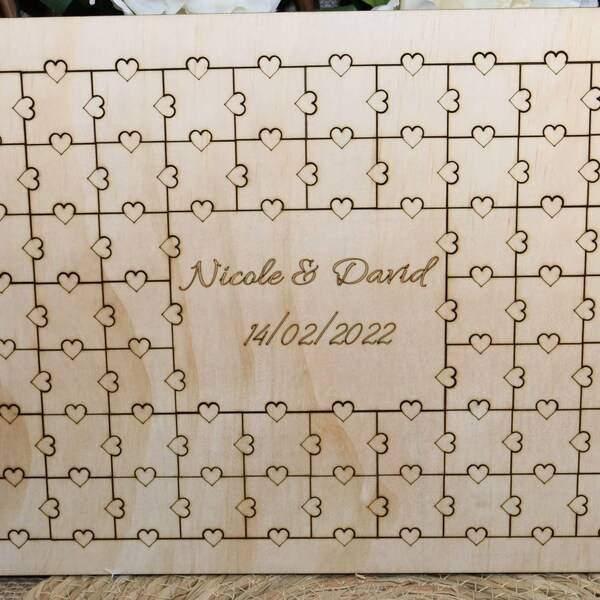 Guest Book Puzzle - Etsy