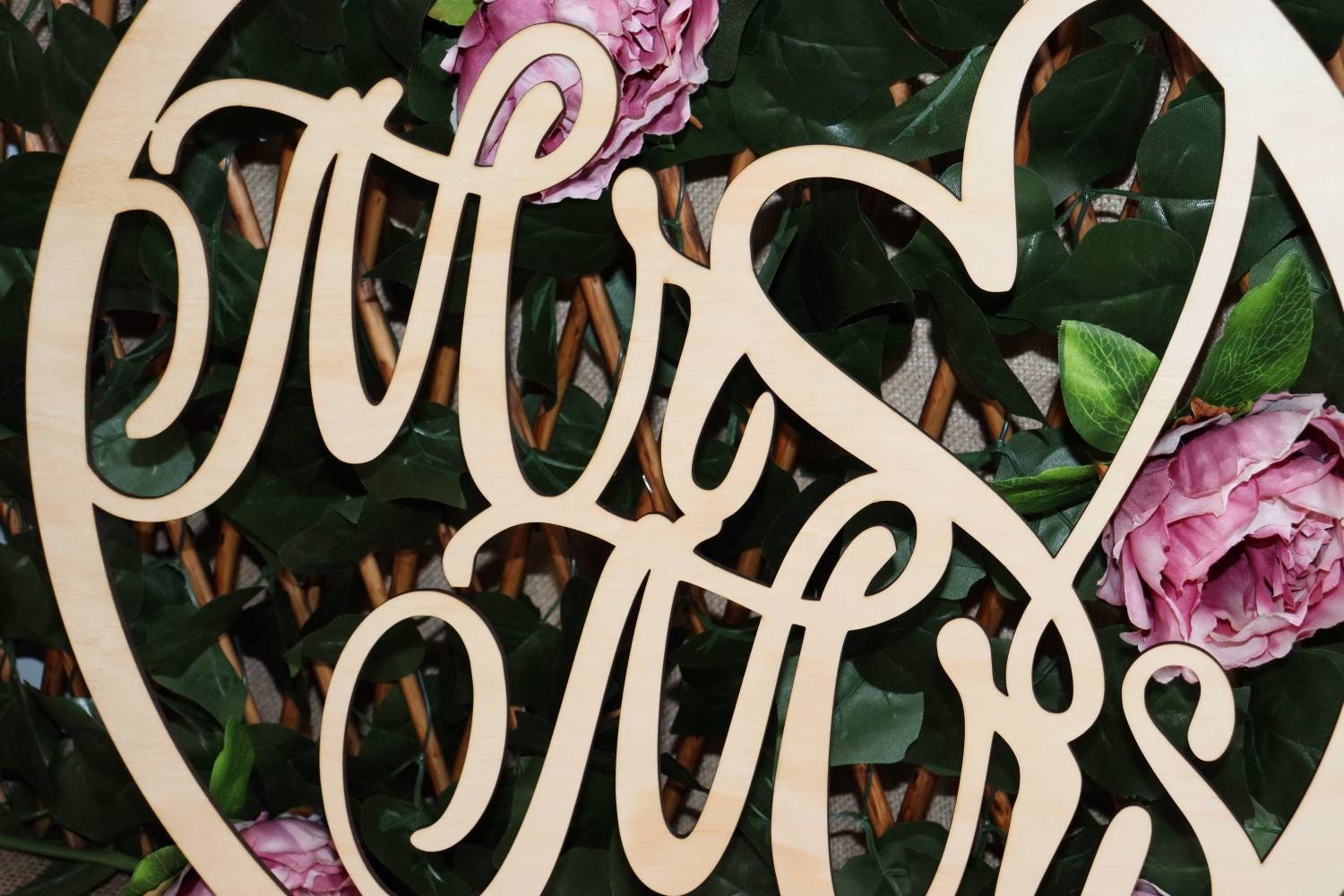 Mr and Mrs Heart Hoop Sign Wedding Decorations Wedding - Etsy