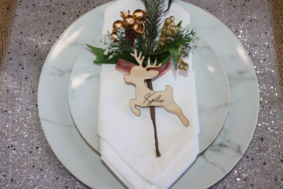 Reindeer Gift Tags or Place Cards, Gift Tags, Place Cards, Christmas ...