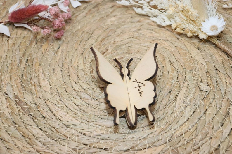 3D Butterfly Place Cards Wedding Place Cards - Etsy