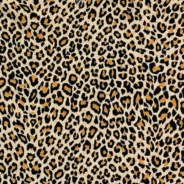Leopard Fabric - Etsy
