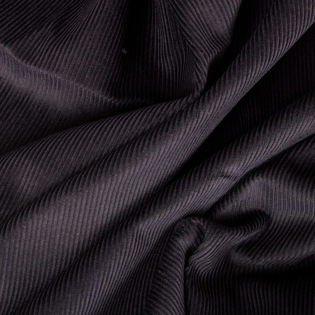 Black 11 Wale 100% Cotton Corduroy Fabric - Etsy