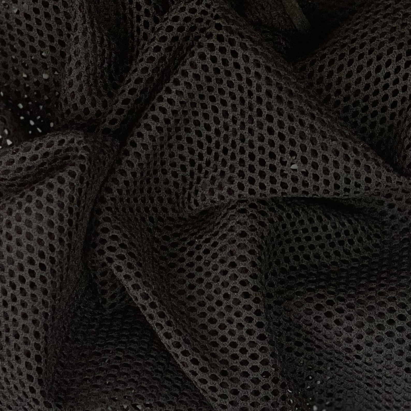Schwarzes Fischnetz Airtex Mesh-Gewebe Natürliches Stretch-Material 2 ...