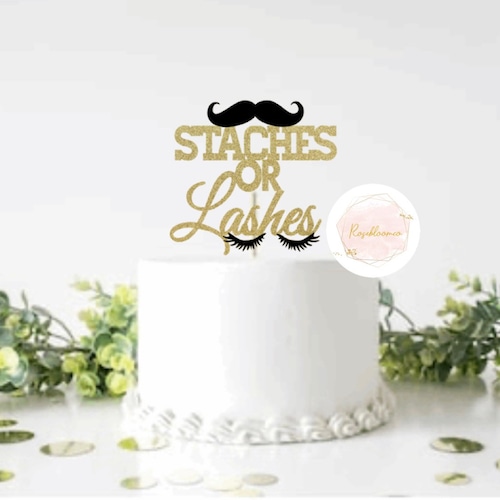 12 Printable Staches or Lashes Gender Reveal Games He or She - Etsy