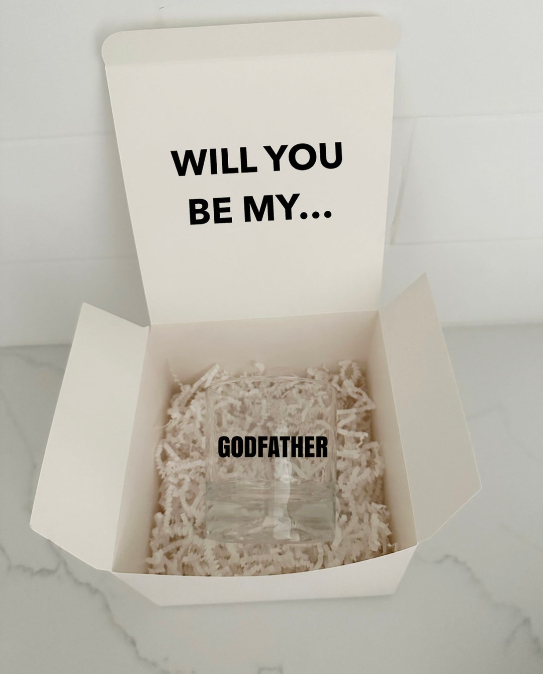 Godfather Whiskey Glass Proposal Box Gifts | Godfather Whiskey Glass ...