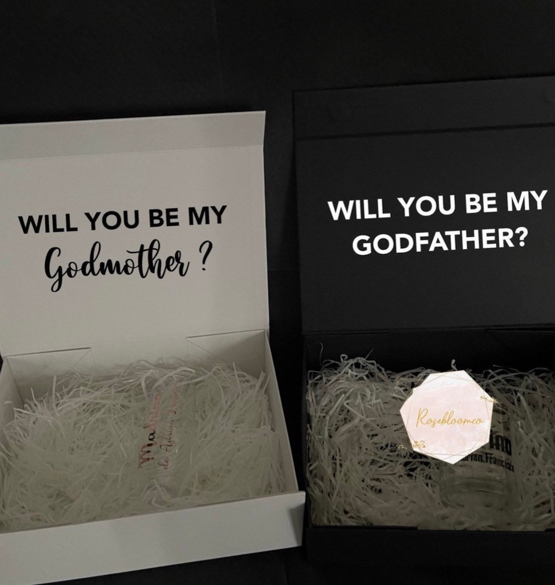 Godmother Proposal Box | Godfather Proposal Box | Godparents Proposal ...