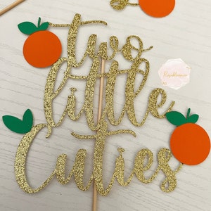 Two Little Cutie Cake Topper | Twins Cake Topper | Baby Shower Cake ...