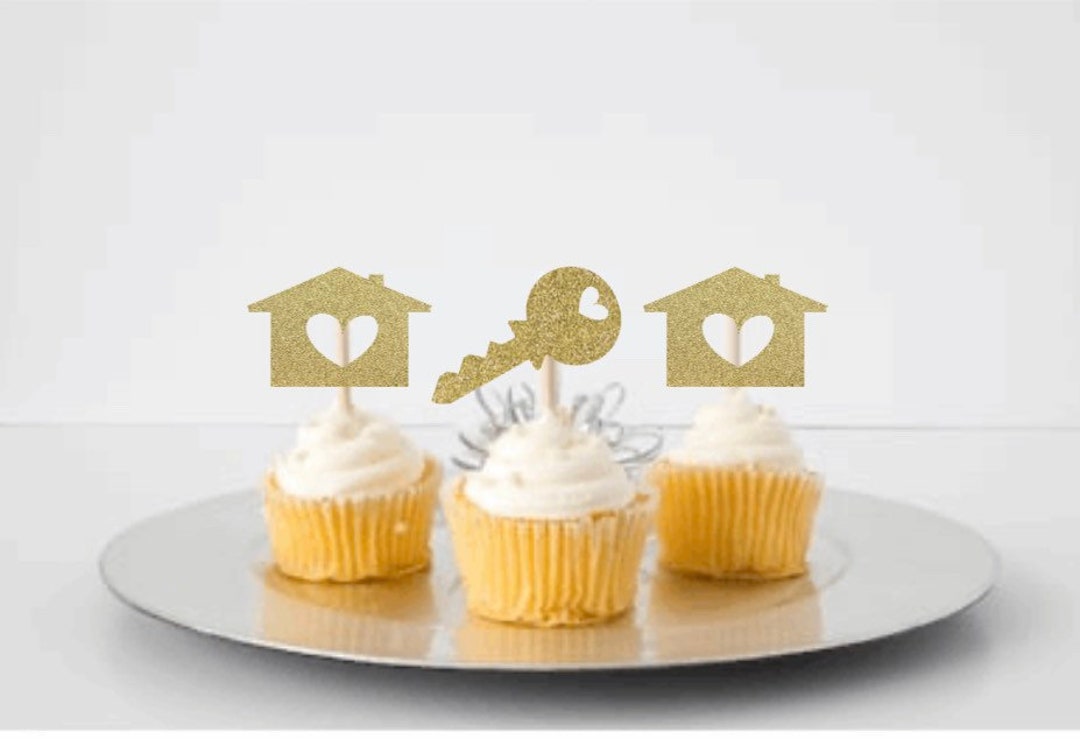 House Warming Cupcake Toppers | Housewarming Party Decor | House ...