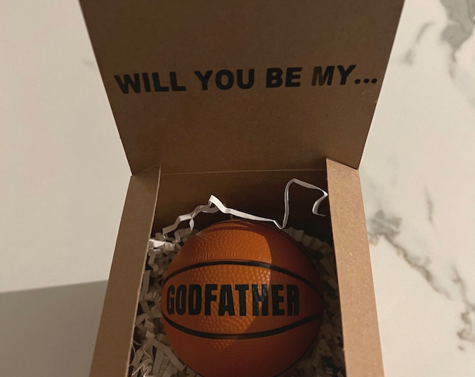 Personalized Basketball Theme Proposal Box | Basketball Theme Godfather ...