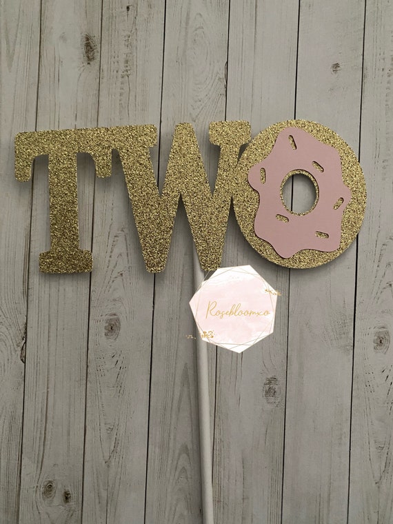 Two Cake Topper Donut Cake Topper - Etsy