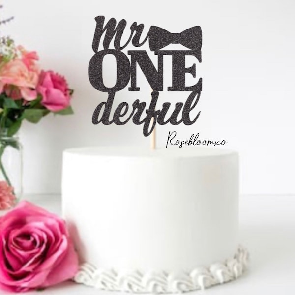Mr Onederful Cake Topper - Etsy