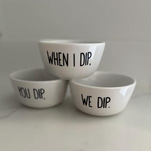 When I Dip, You Dip, We Dip Bowls | Housewarming Gift | Salsa Bowls ...