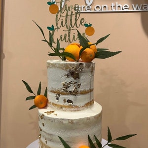 Two Little Cutie Cake Topper | Twins Cake Topper | Baby Shower Cake ...