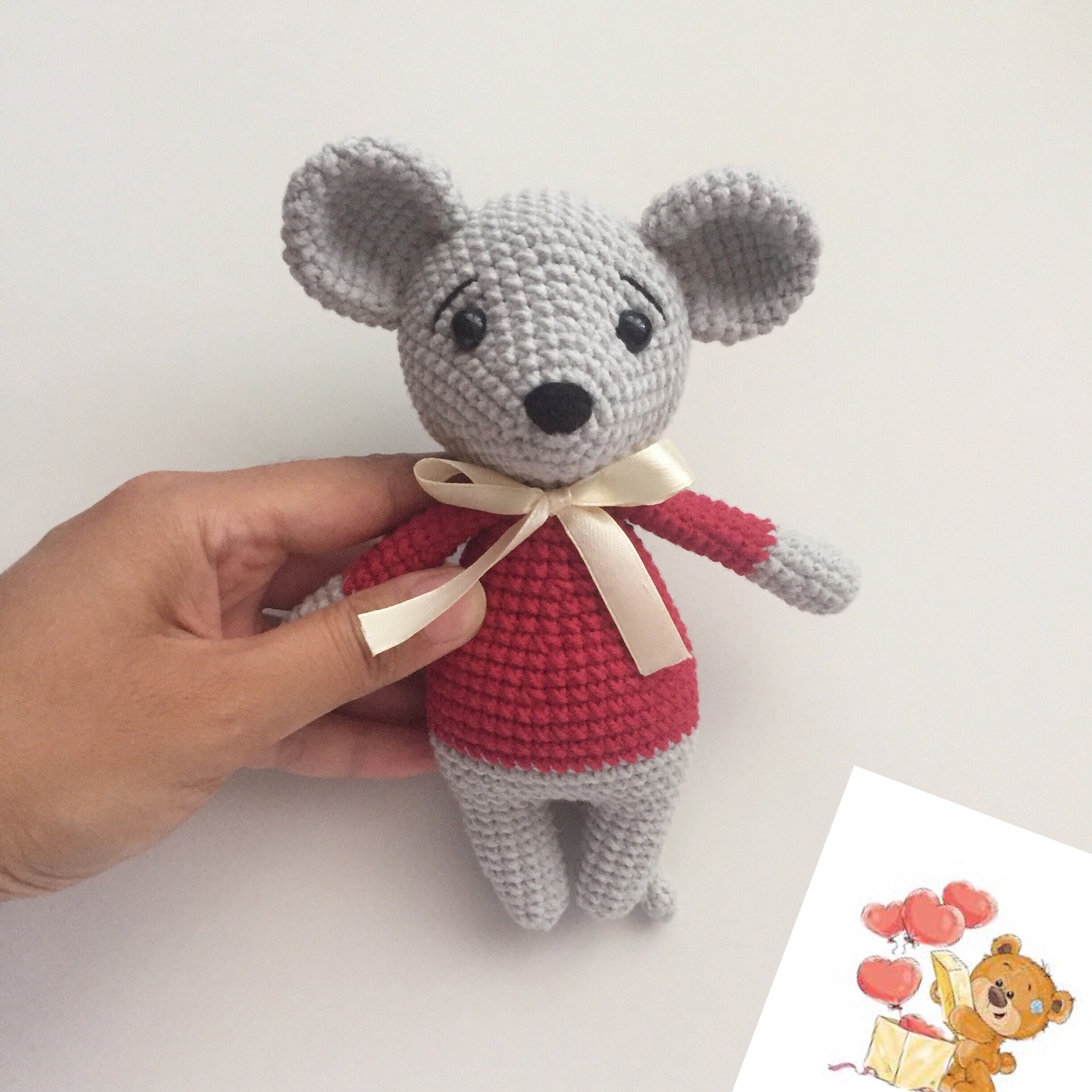 MOUSE CROCHET PATTERN Amigurumi Little Mouse Crochet Toy Diy - Etsy