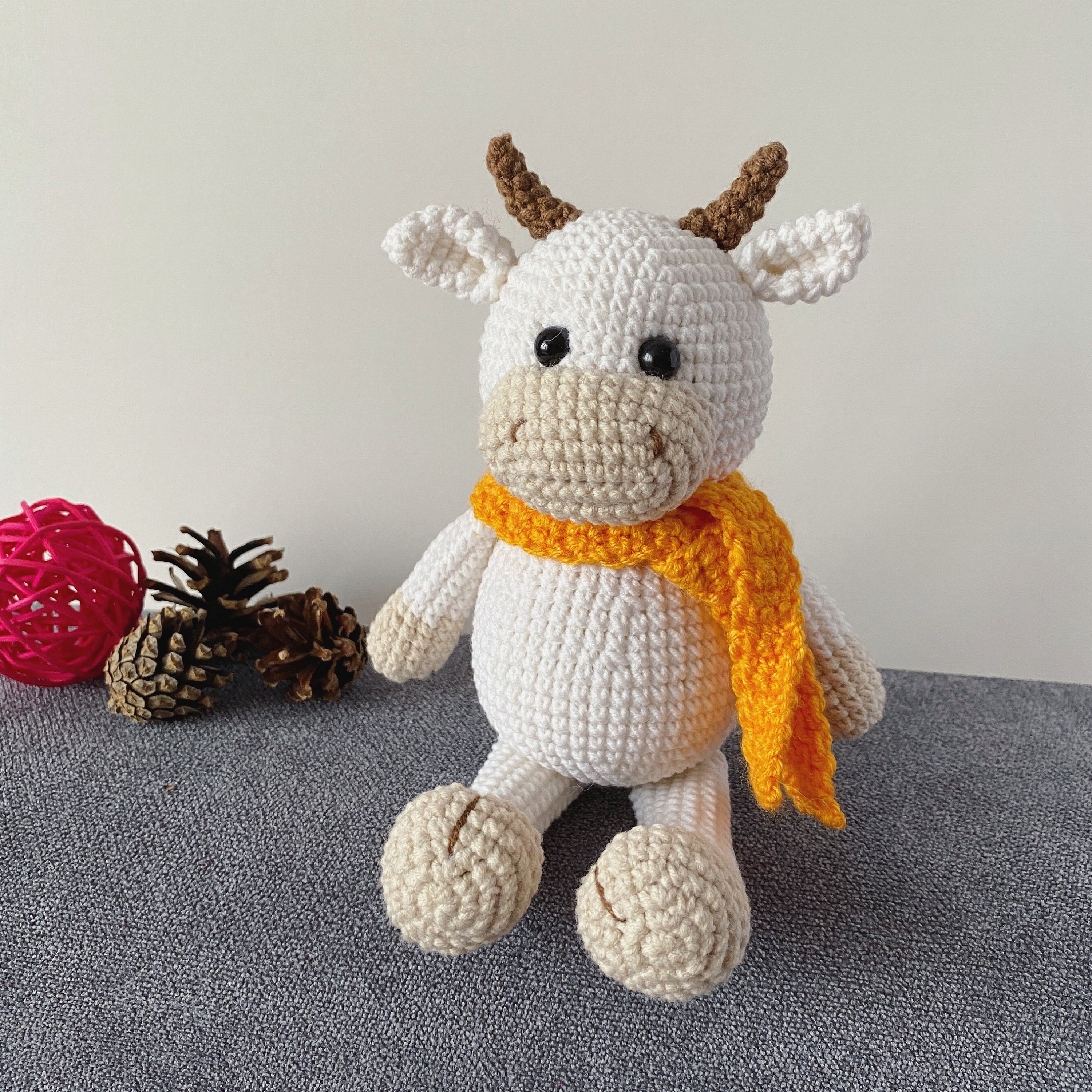 CROCHET BULL PATTERN Amigurumi Bull Tutorial Stuffed Plush - Etsy
