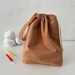 PROJECT BAG for Knitting Drawstring Cotton Bag Travel Knitting Bag ...
