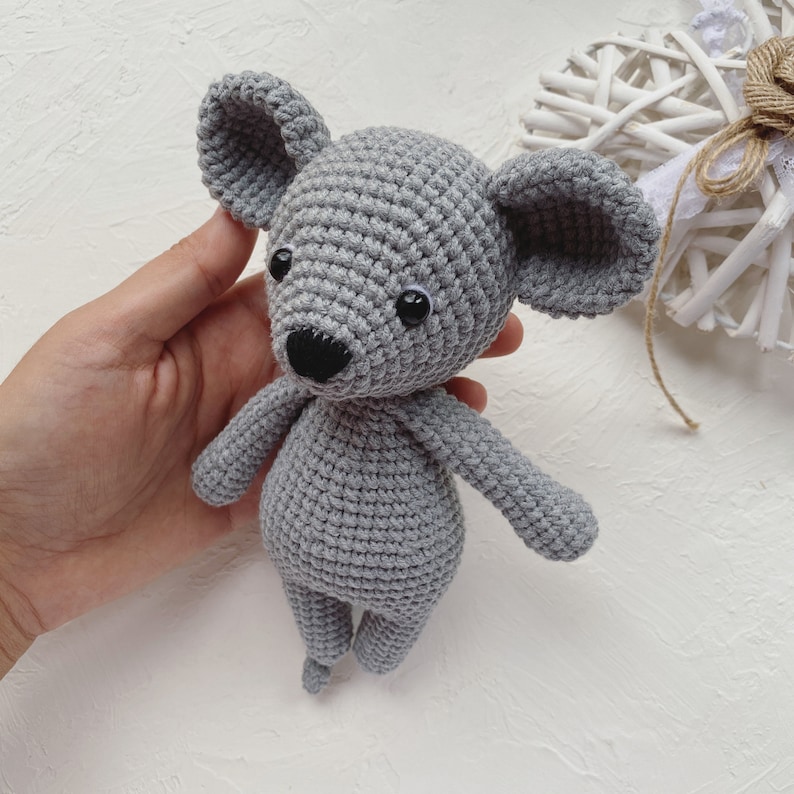 MOUSE CROCHET PATTERN Amigurumi Little Mouse Crochet Toy Diy - Etsy