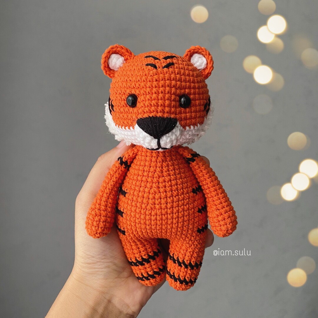 CROCHET TIGER PATTERN Amigurumi Tiger Soft Toy Pdf Tutorial Plush Tiger ...