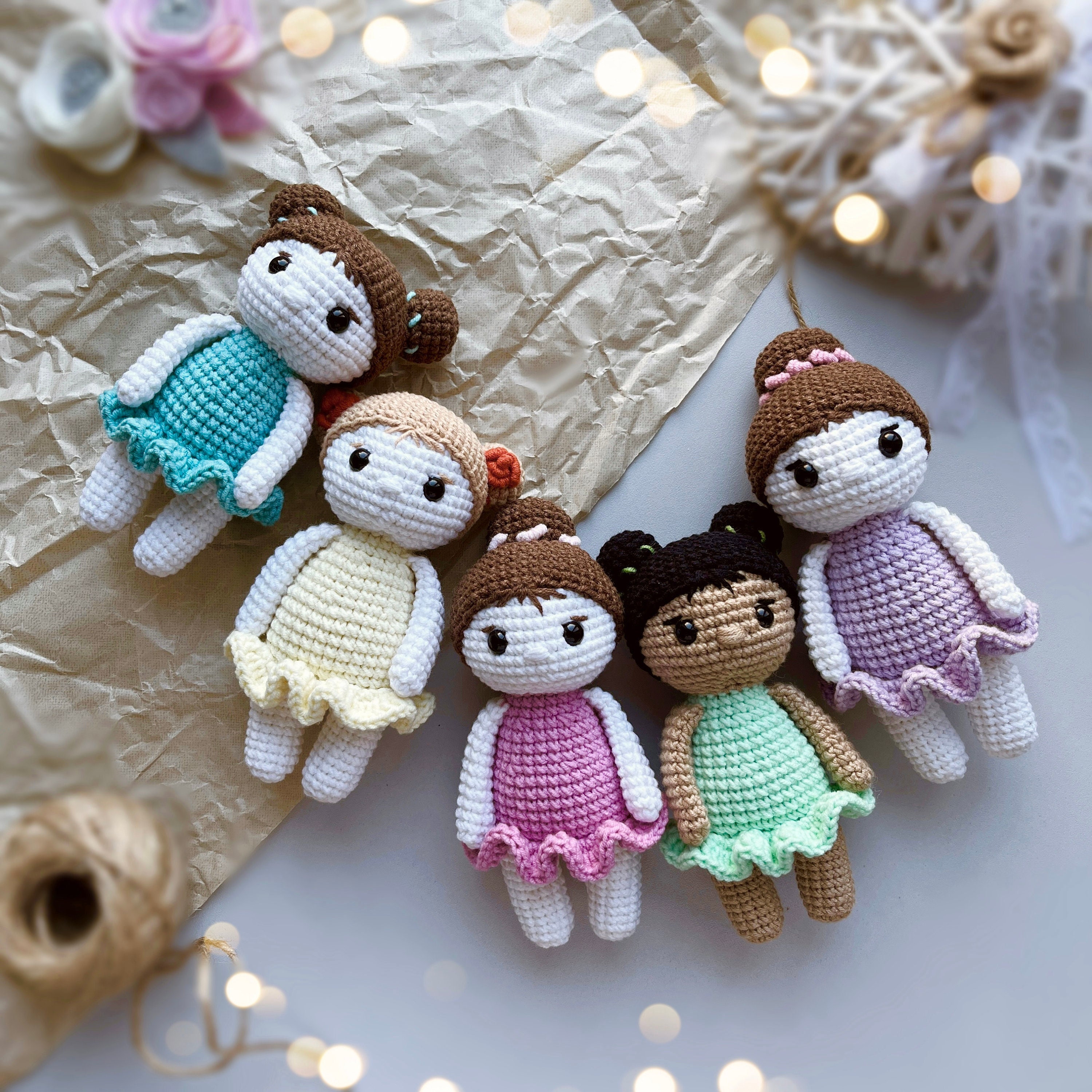 CROCHET DOLL PATTERN Amigurumi Doll Tutorial Pdf Diy Little - Etsy